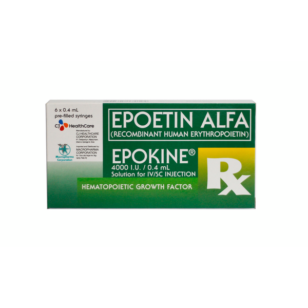 EPOKINE Epoetin Alfa 4,000IU / mL Solution for IV/SC Injection 0.4mL 10 ...